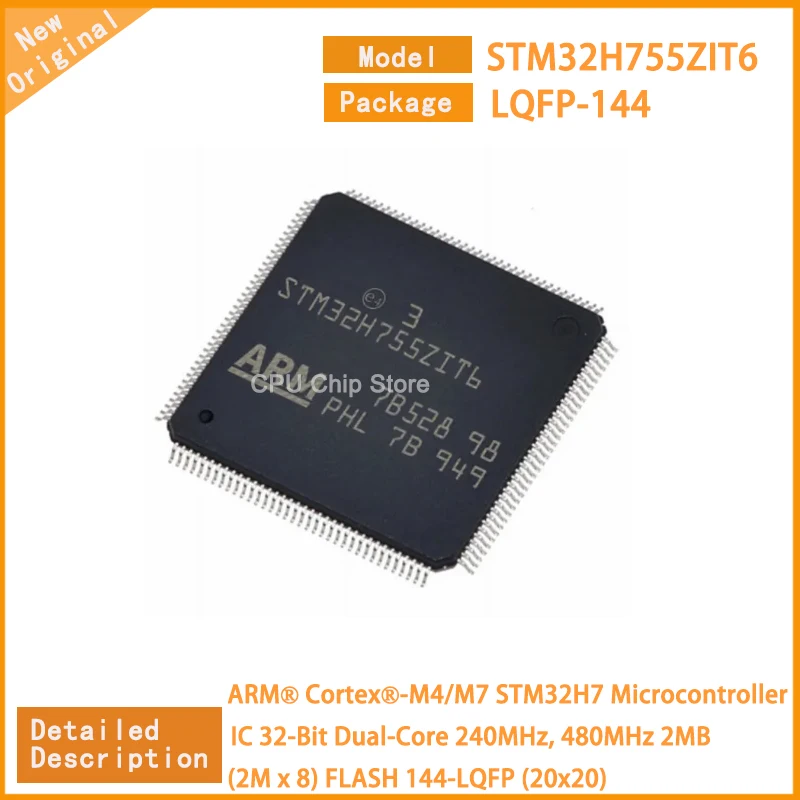1-5Pcs-New-Original-STM32H755ZIT6-STM32H755-MCU-Microcontroller-IC-32-Bit-Dual-Core-240MHz ...