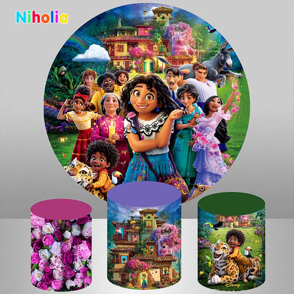 Mirabel-Encanto-Backdrop-Birthday-Party-Round-Cover-For-Disney-Princess ...