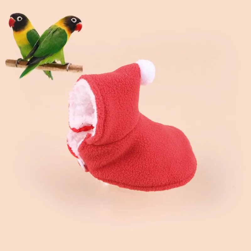 Lovely Parrot Warm Cloak Hoodie Dress Up Protect Pet Winter Comfortable ...