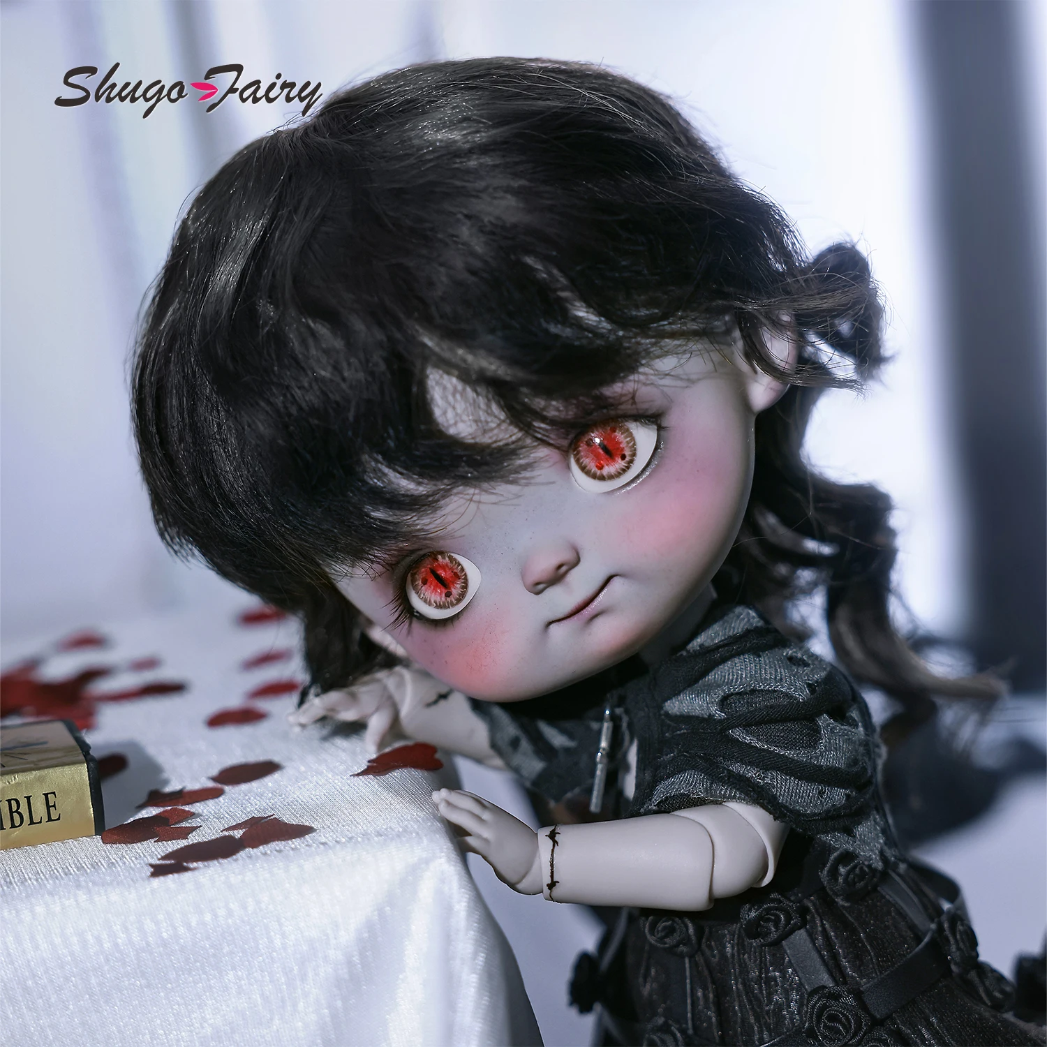 ShugaFairy Meng 1/6 Bjd Dolls Sacrificial Maiden Big Head Horror Night ...