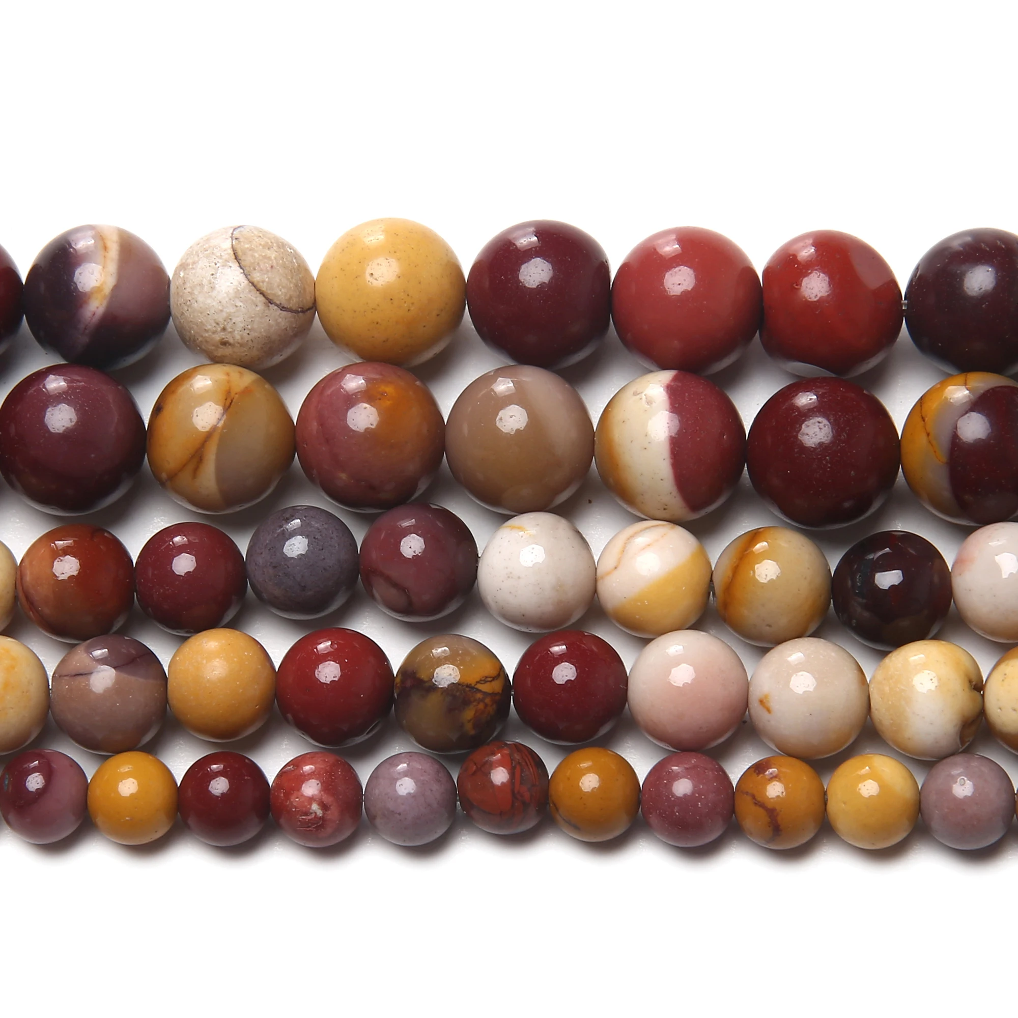 Natural Stone Mookaite Mookite Jasper Round Beads 15" Strand 3 4 6 8 10 ...