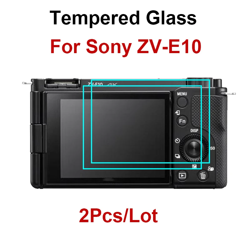 2PCS Tempered Glass For SONY ZV E10 ZVE10 Zv e 10 Water proof Camera ...