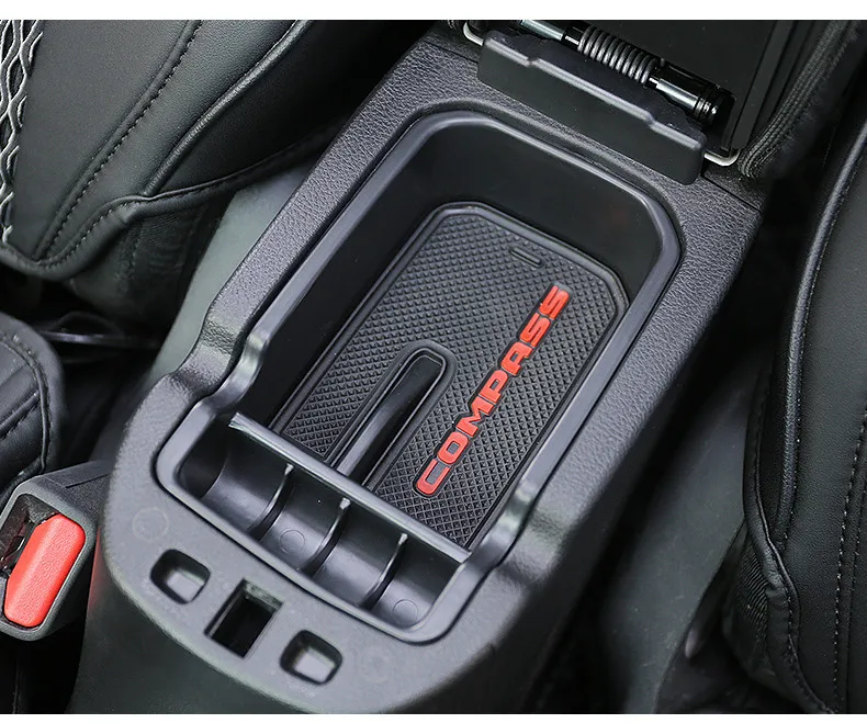 For Jeep Compass 2017 2018 2019 2020 2021-23Armrest Storage Box Holder ...