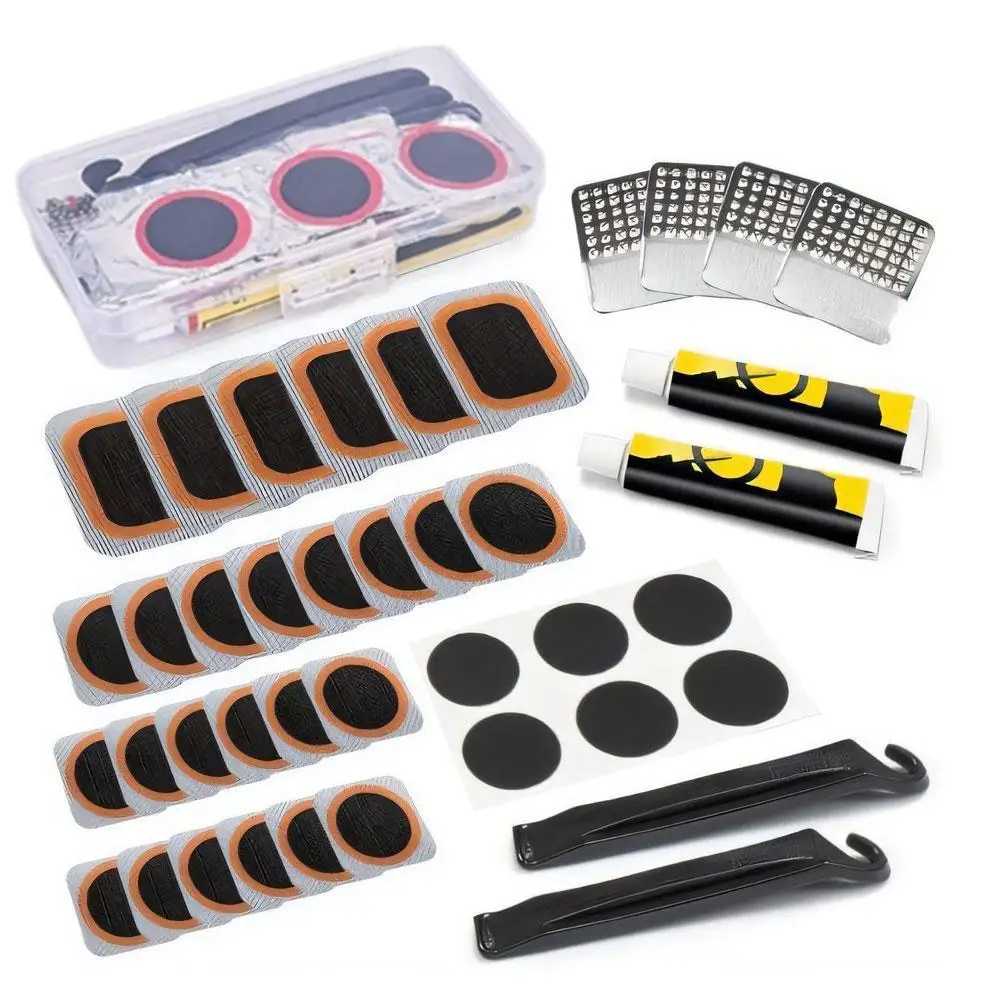 32pcs-Bicycle-Tire-Repair-Kits-Tools-Cycling-Inner-Tube-Patching-Tyre ...