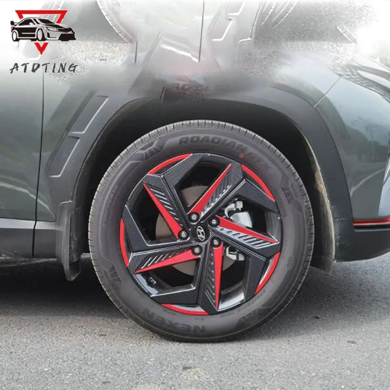 Car-wheel-hub-stickers-modified-carbon-fiber-decorative-hub-scratch ...