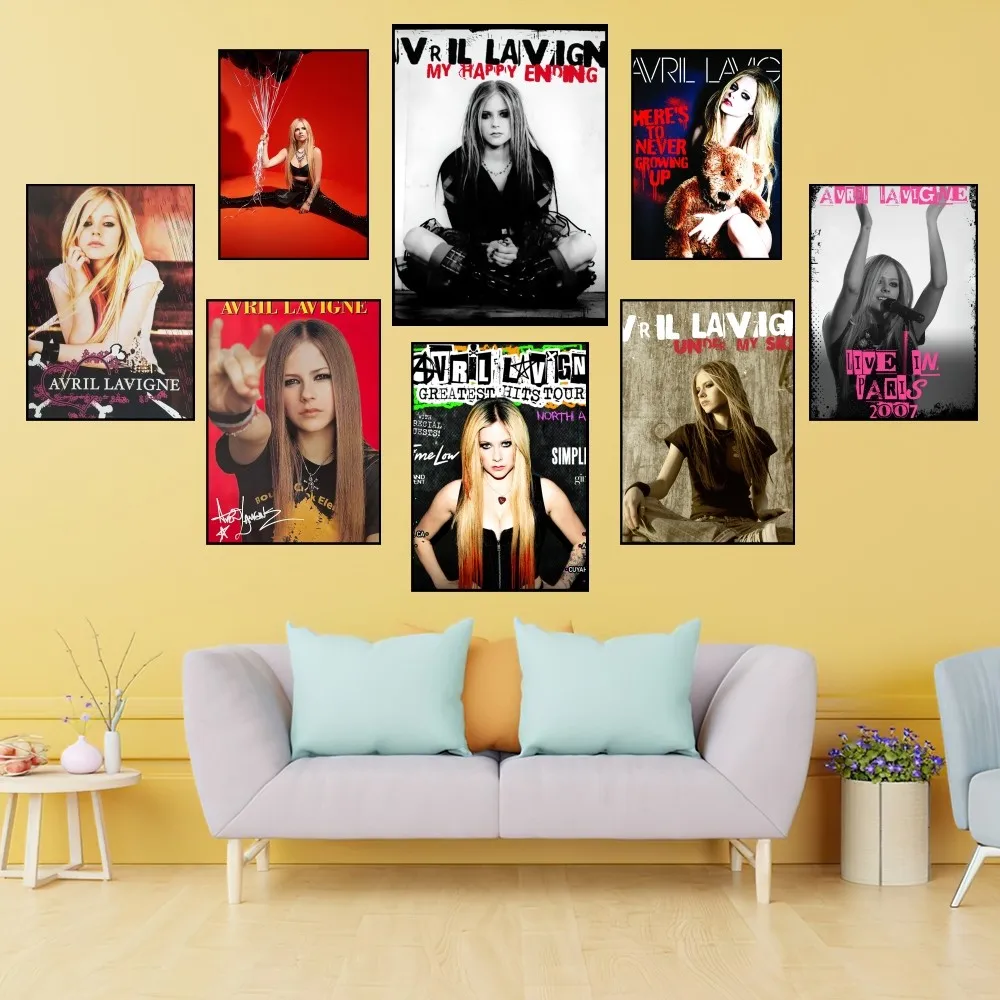 Singer-Avril-Lavigne-Poster-Prints-Wall-Painting-Bedroom-Living-Room ...