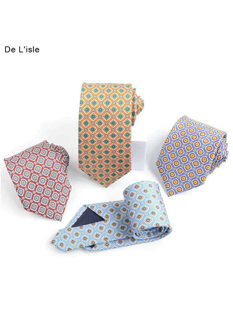 Fashion Style 100% Silk Printed Necktie Mens Tie Kravat Gravatas Ties ...