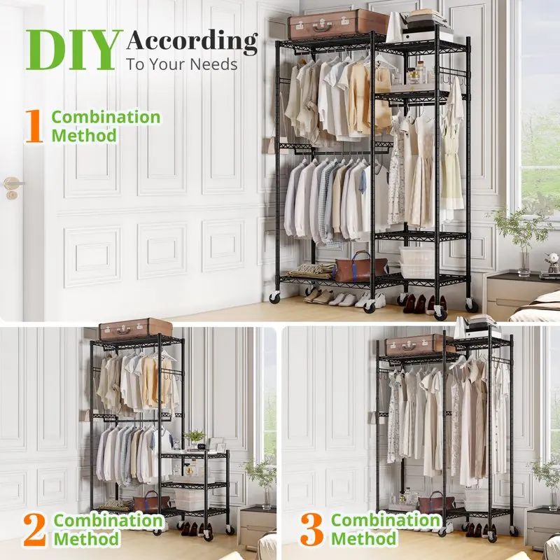 Portable Closet On Wheels