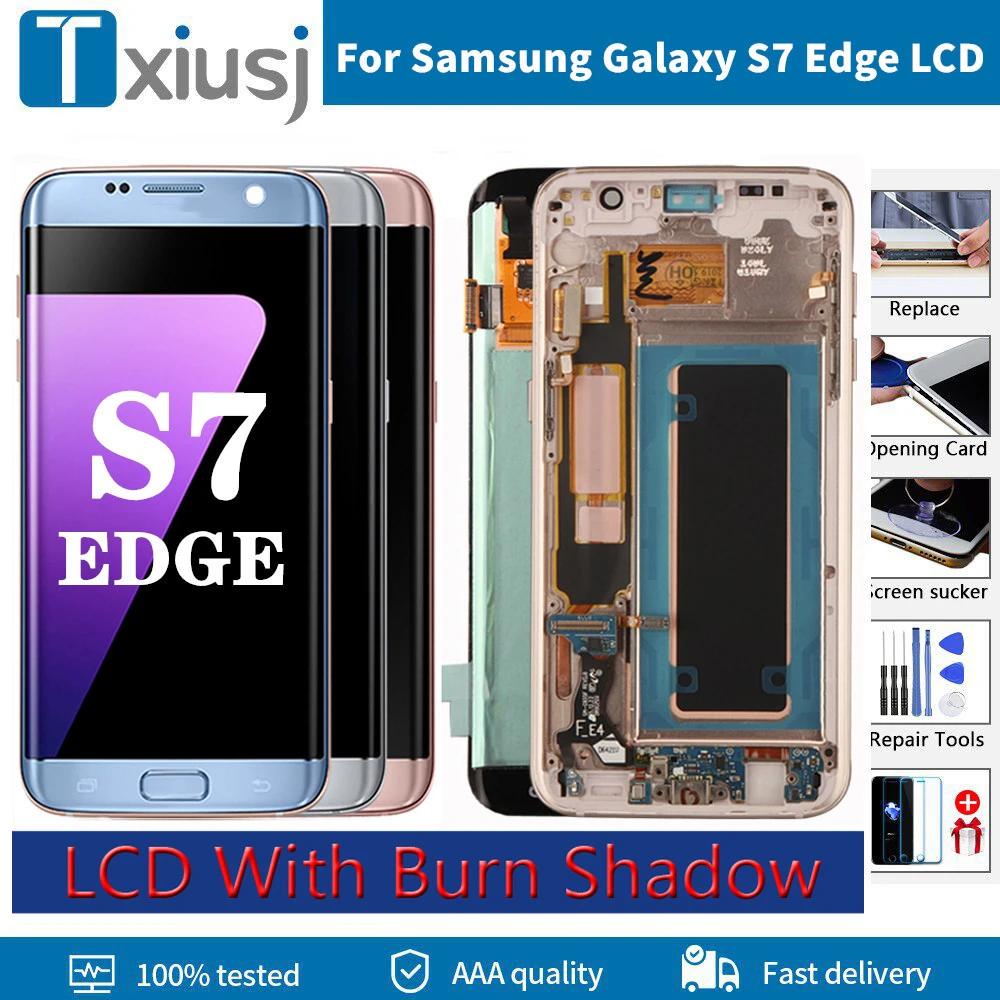 Super Amoled Lcd For Samsung Galaxy S7 Edge G935 G935f Sm-g935fd Lcd ...