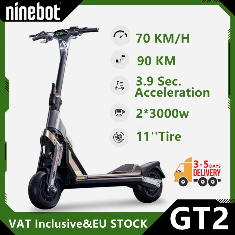 Eu Stock Ninebot Gt2 Gt2p Kickscooter 90km Range 6000w Dual Wheel Drive Original Ninebot By ...