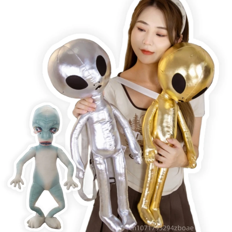 Creative-High-Quality-Simulation-PU-Alien-Plush-Doll-Backpack-Gold ...