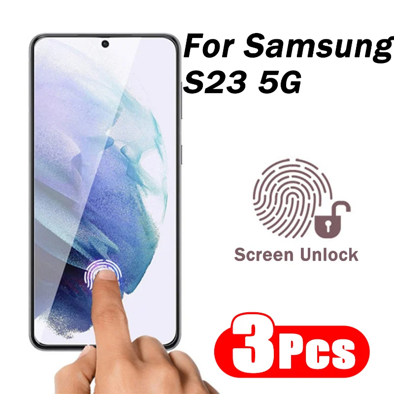 For-Samsung-Galaxy-S23-5G-Screen-Protector-Fingerprint-Unlock ...