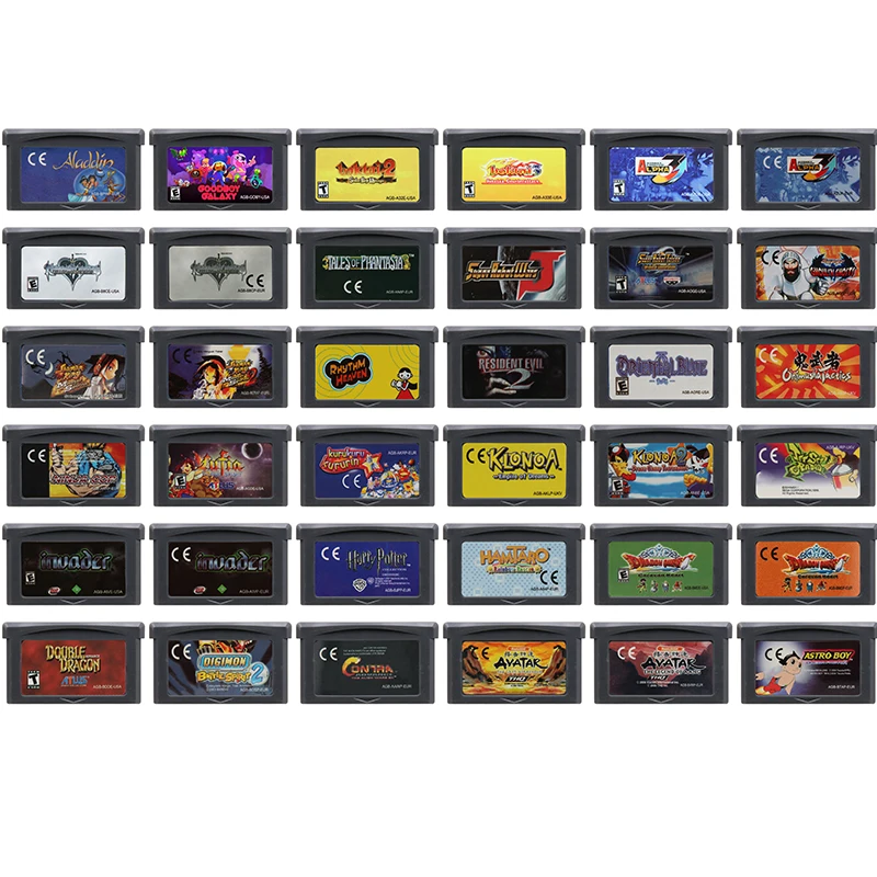 32-Bit-Video-Games-Cartridge-GBA-Game-Console-Card-Dragon-Quest-Double ...