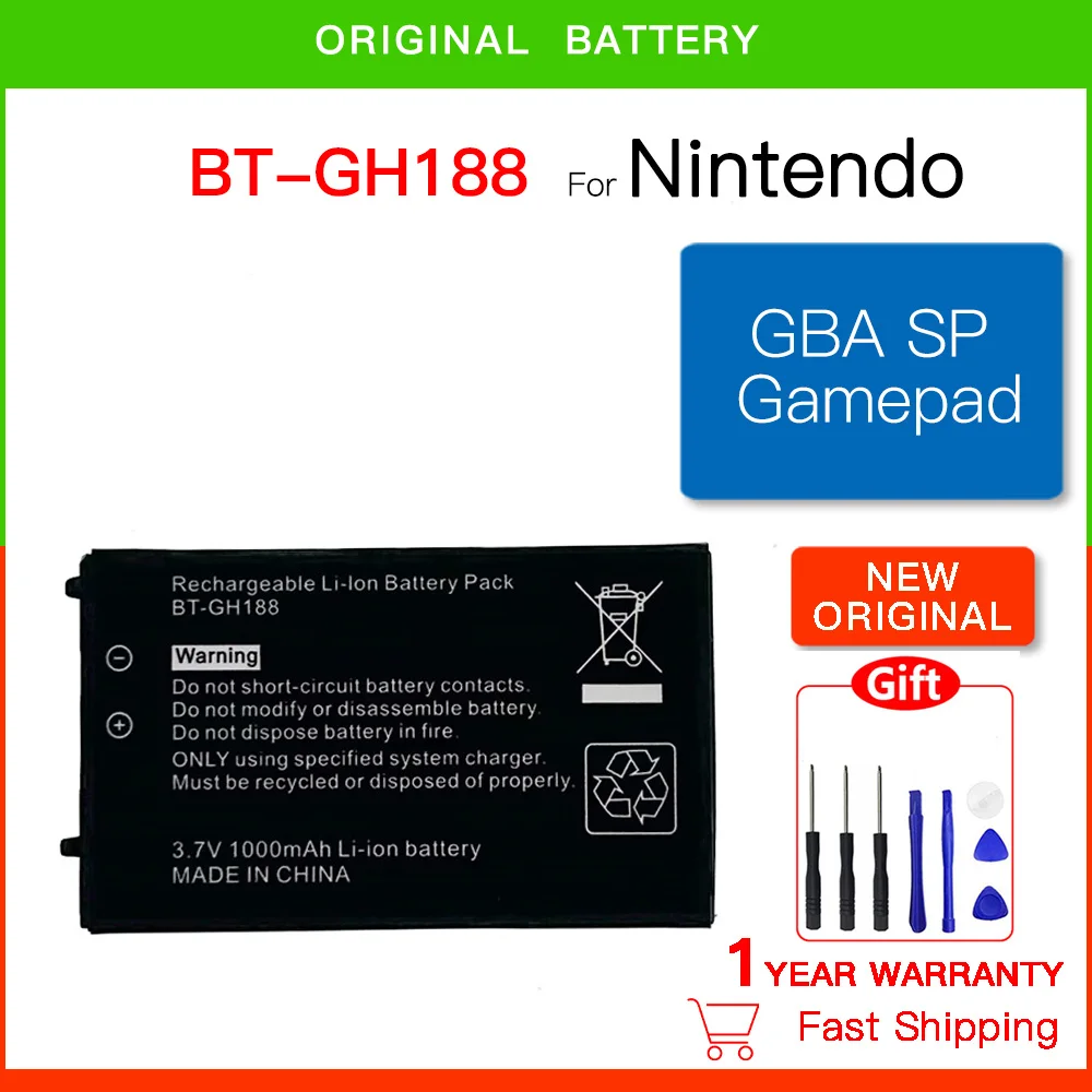 Genuine-3-7V-1000mAh-BT-GH188-Replacement-Lithium-Battery-For-GBA-SP ...