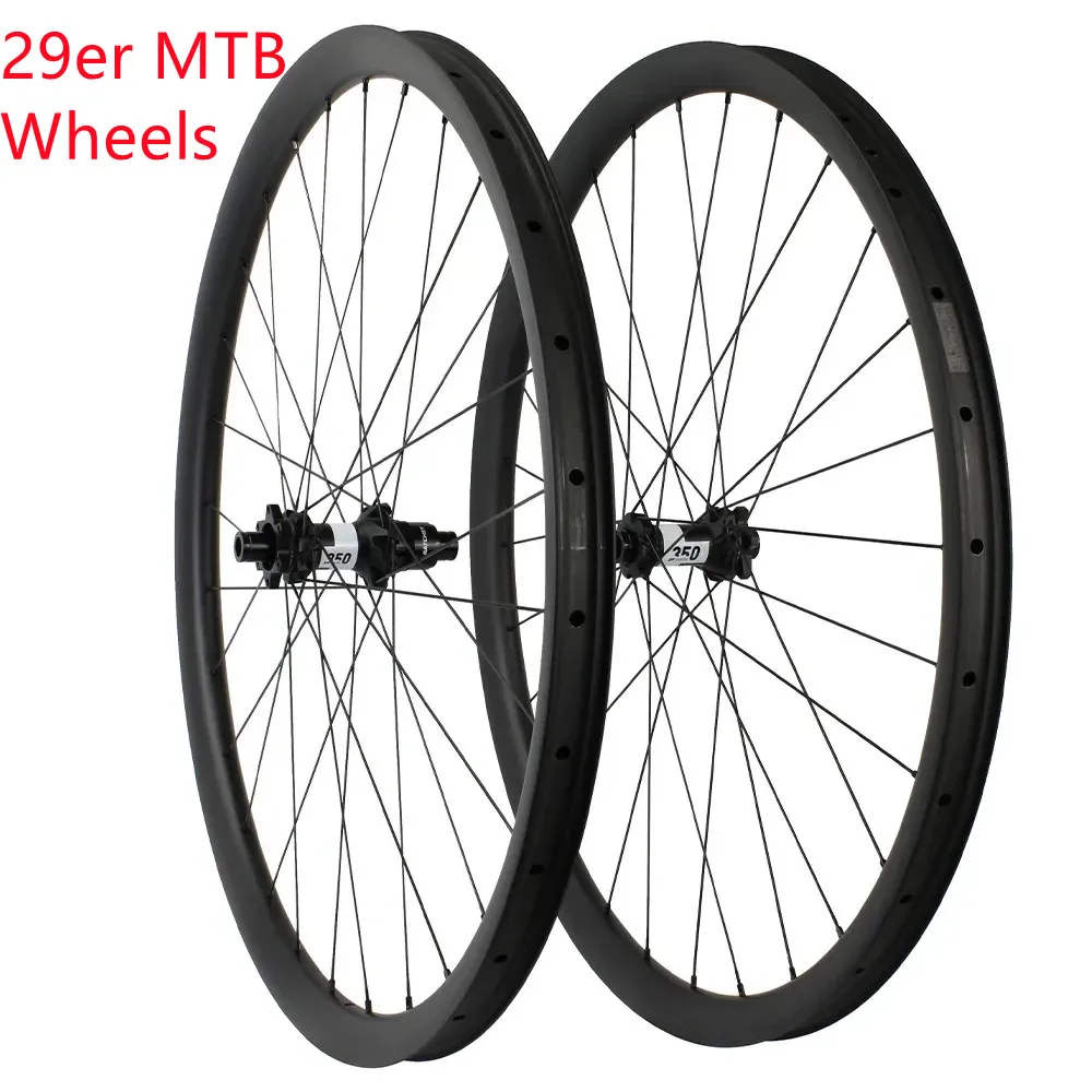 29er-MTB-Wheelset-Carbon-Tubeless-Thru-Axle-QR-Boost-Mountain-Bike ...