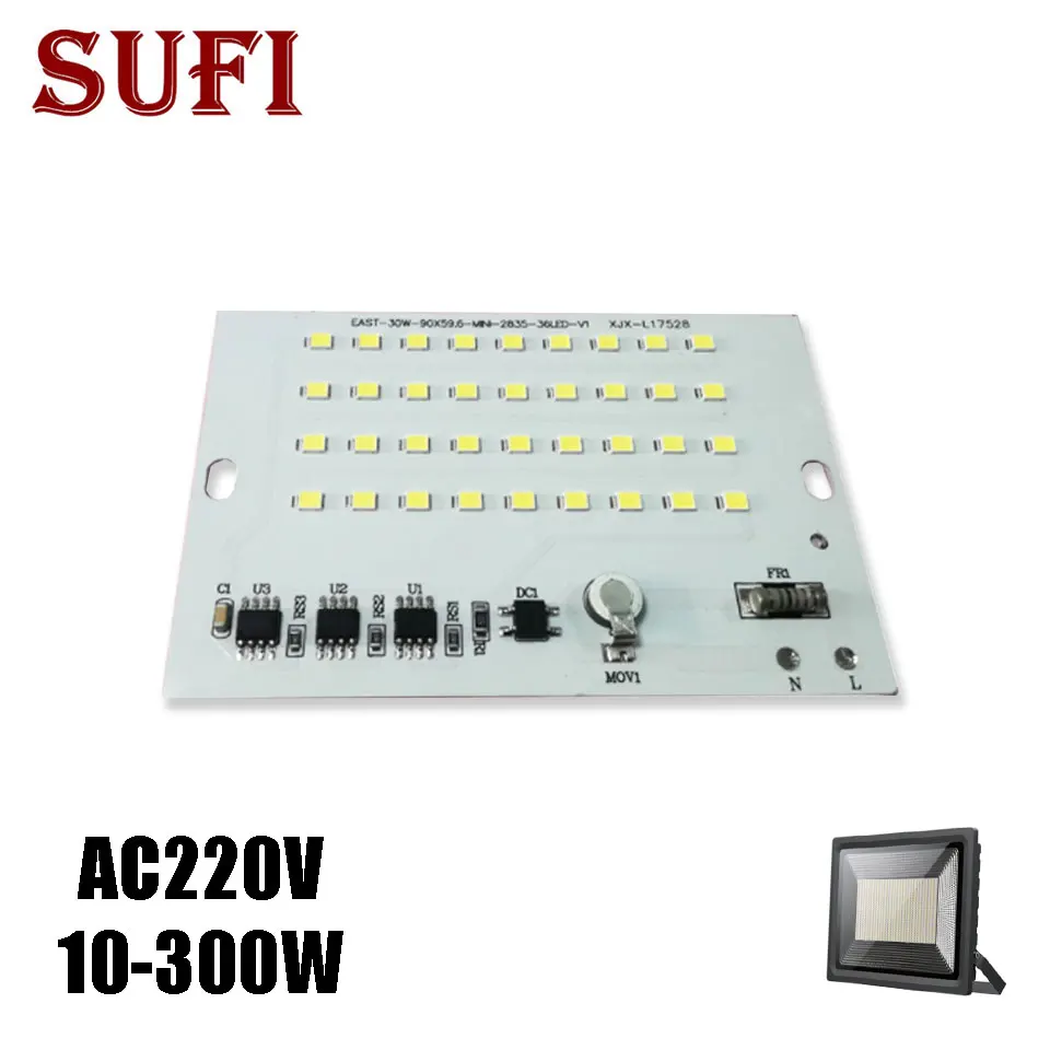 AC220V-LED-Bulb-Flood-Light-Spotlight-10W-20W-30W-50W-70W-100W-150W ...