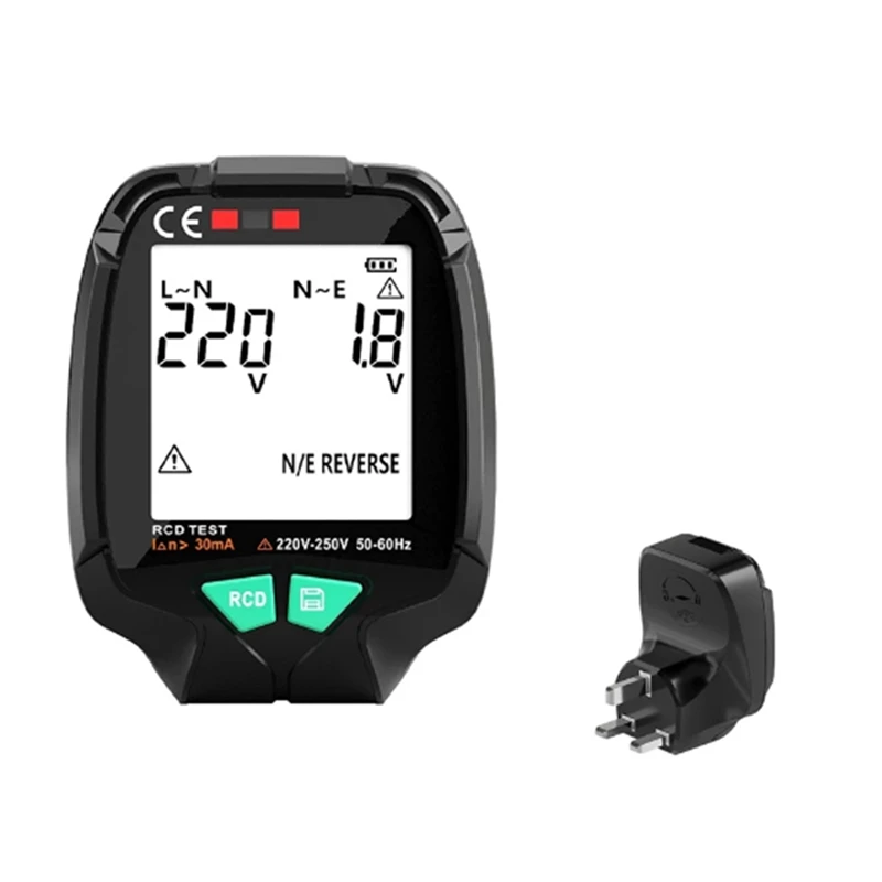 HUAJIAYI-Digital-Socket-Tester-Smart-Voltage-Detector-RCD-Test-Outlet ...
