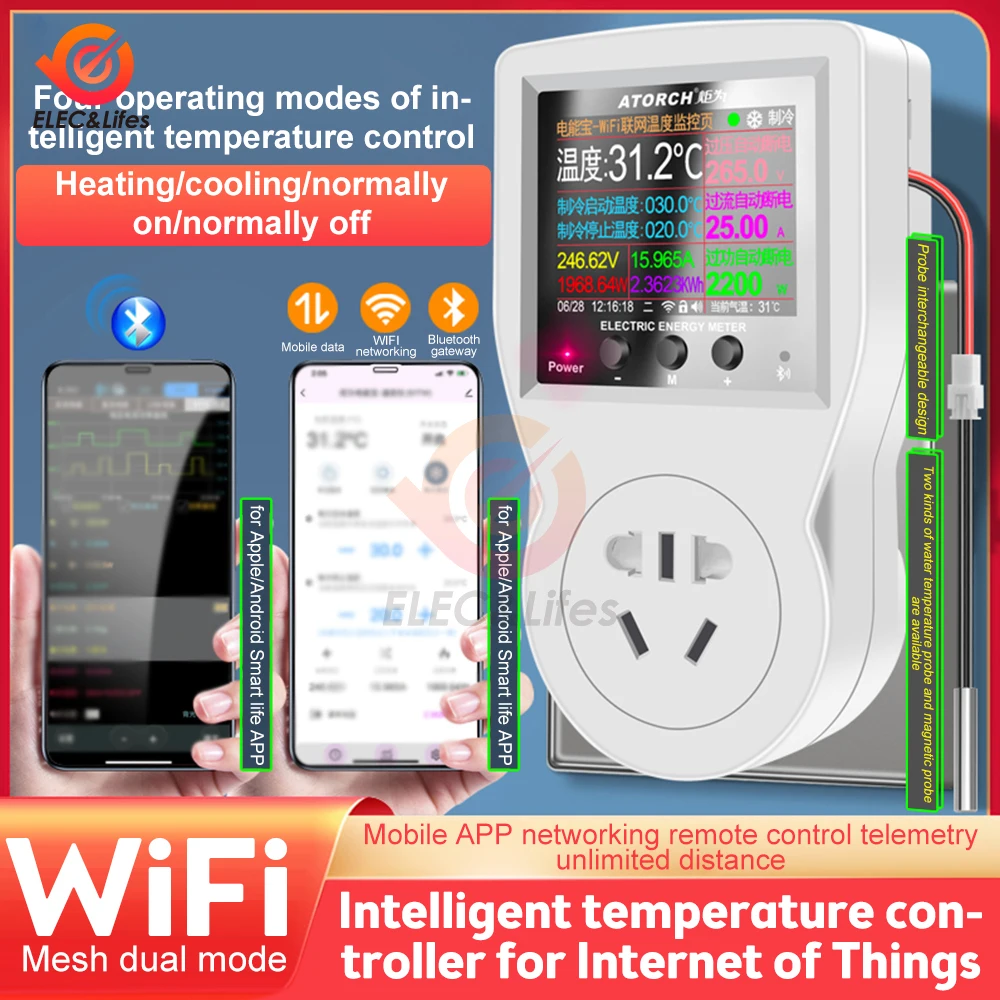 Tuya-Smart-Digital-Thermostat-WIFI-Switch-Socket-Incubator-Temperature-Controller-Outlet-With ...