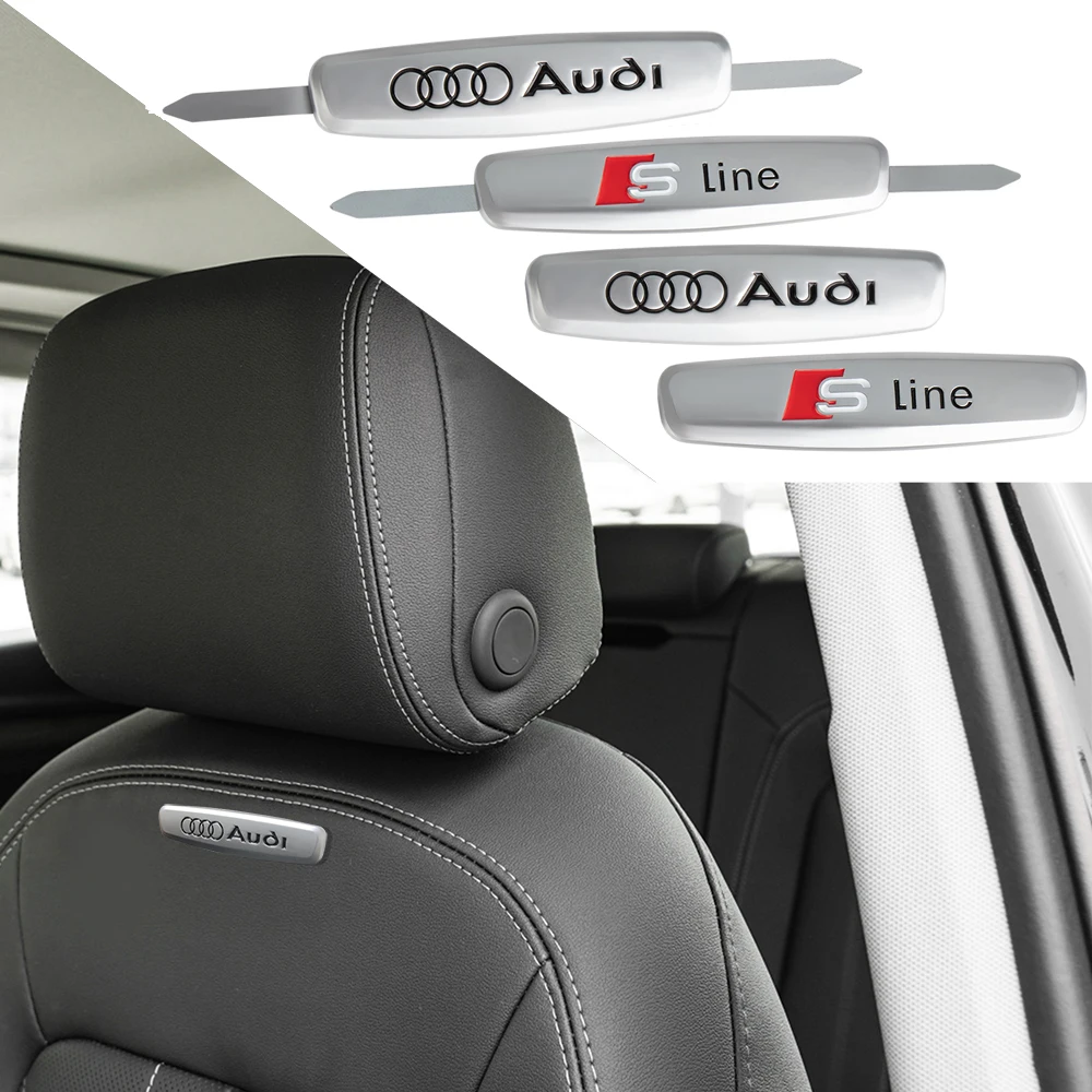 Car-Chairs-Seat-Badge-Sticker-Auto-Center-Console-Seat-Emblem-for-Audi ...