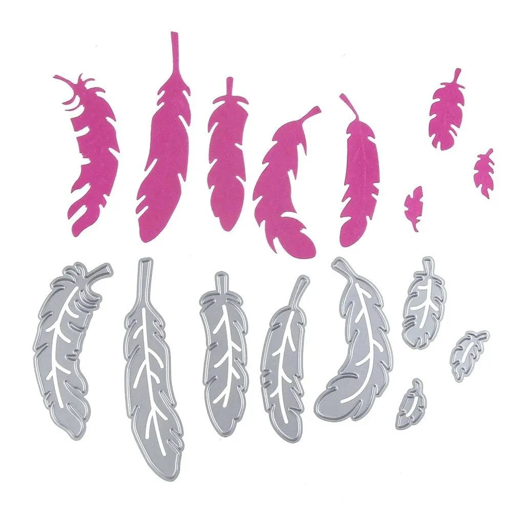 Feather-Metal-Cutting-Dies-Decorative-DIY-Scrapbooking-Steel-Craft-Die ...