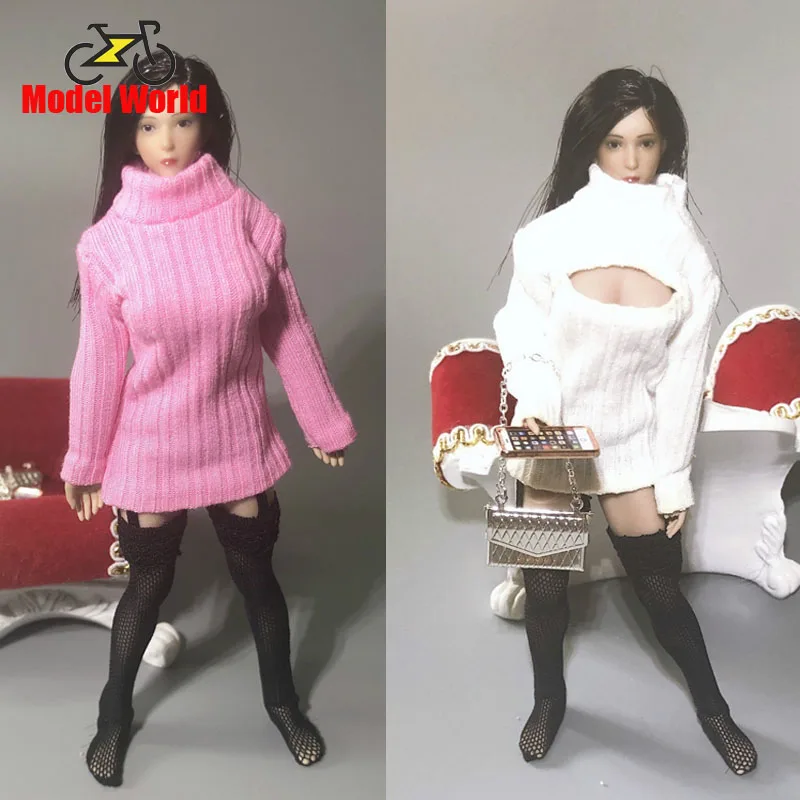 IN-STOCK-1-12-Scale-female-dolls-clothes-Long-sweater-fit-6-action ...