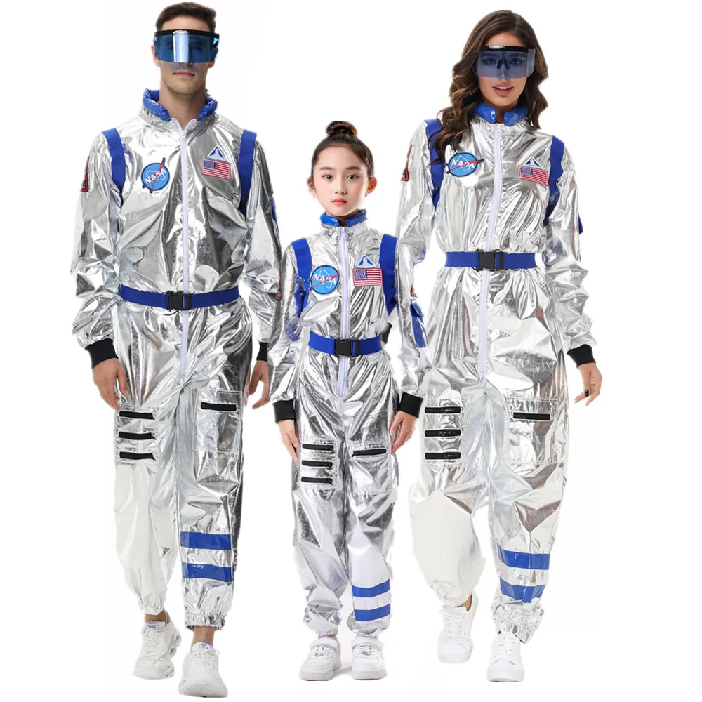Children-Cute-Boys-Girl-Astronaut-Costume-Adults-Space-Suit-Men-Women ...