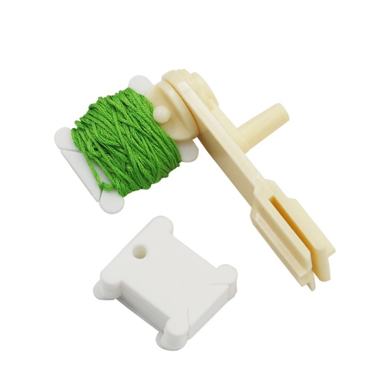 Cross-Stitch-String-Winder-Plastic-Craft-Thread-Bobbins-Storage-Holder ...