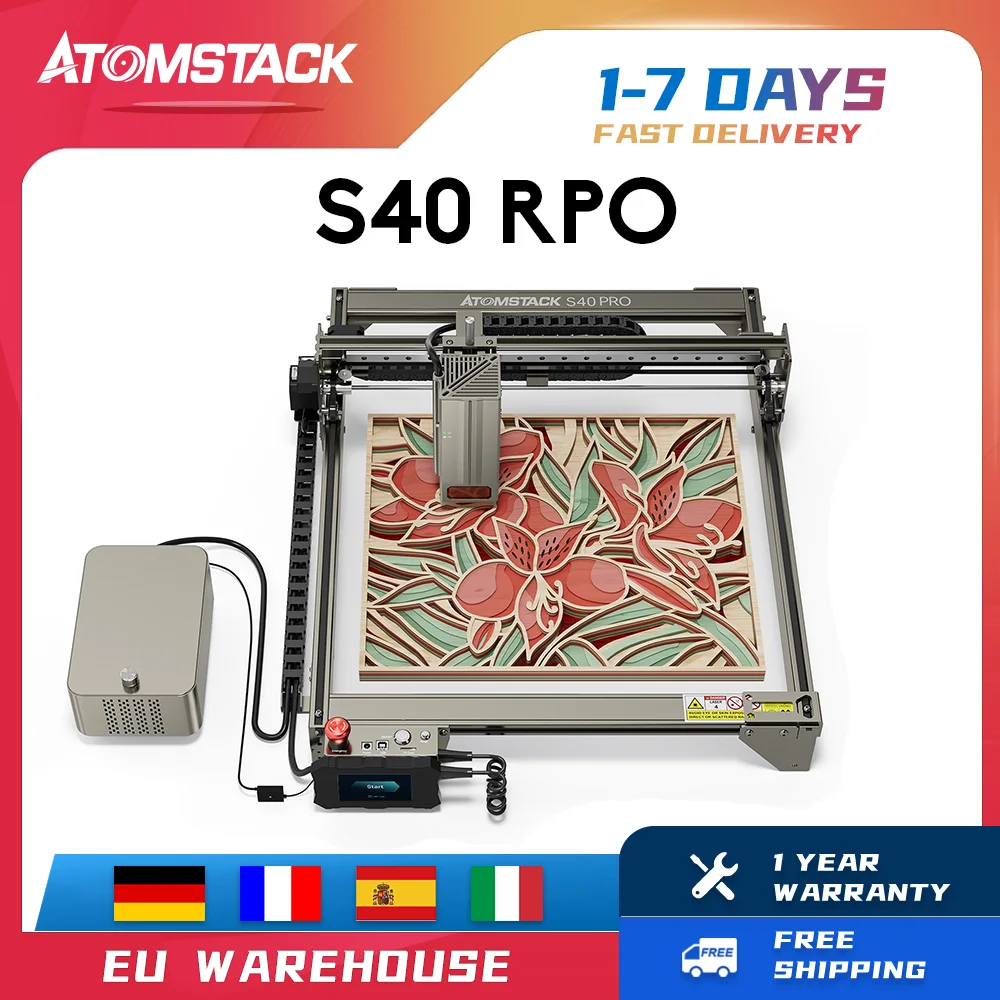 ATOMSTACK-S40-PRO-210W-Laser-Engraving-Cutting-Machine-APP-Control-with ...