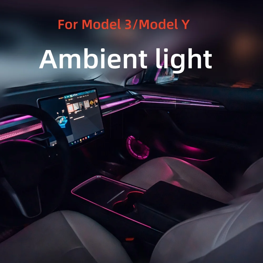 New-Release-For-Tesla-Model-3-Model-Y-Ambient-Light-Dragon-Scale-128 ...