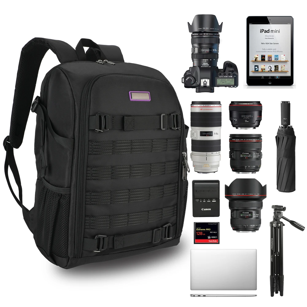 Tactical-Camera-Bag-Large-Capacity-DSLR-Backpack-Photography-Shoulders ...