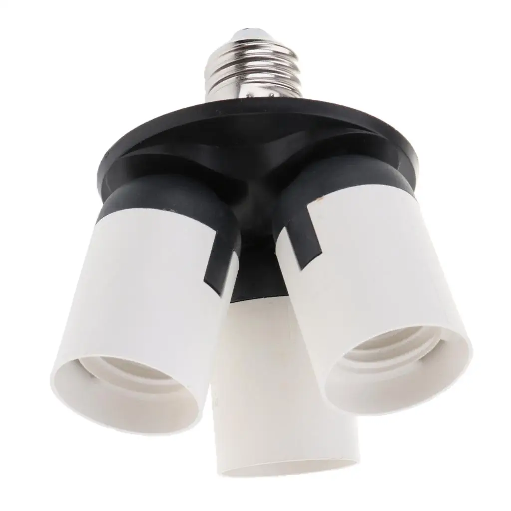 3-in-1 Adjustable Base Light Lamp Bulb Adapter Holder Socket Divider ...
