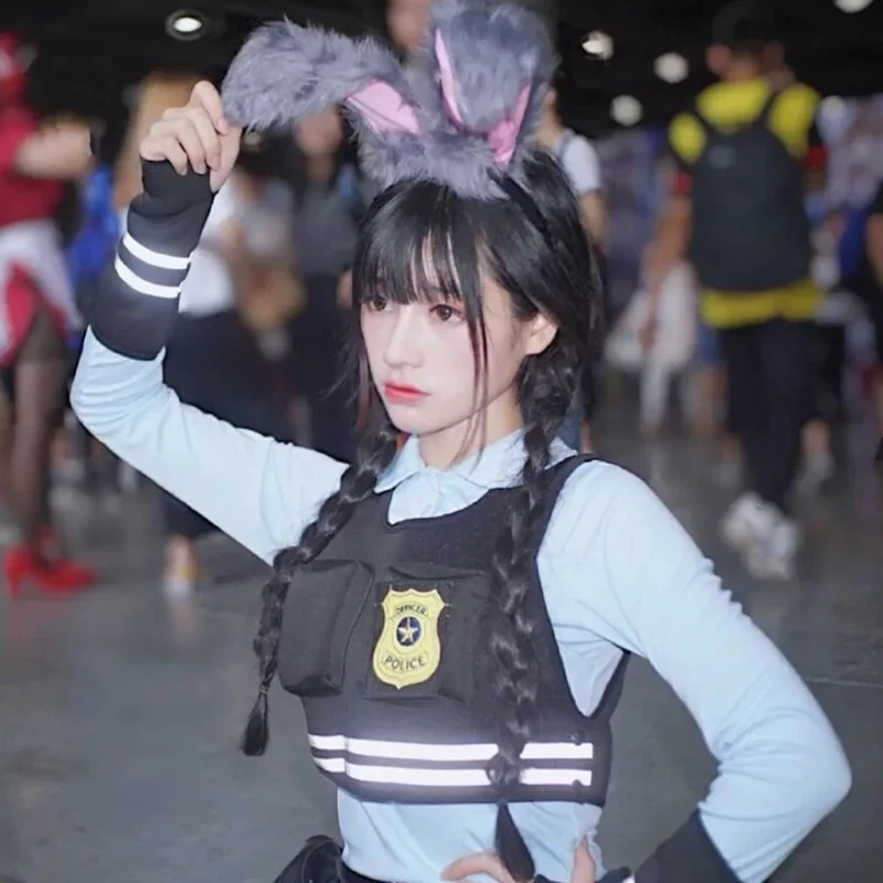 Zootopia-Rabbit-Police-Officer-Coplay-Costume-Nick-Judy-Halloween ...