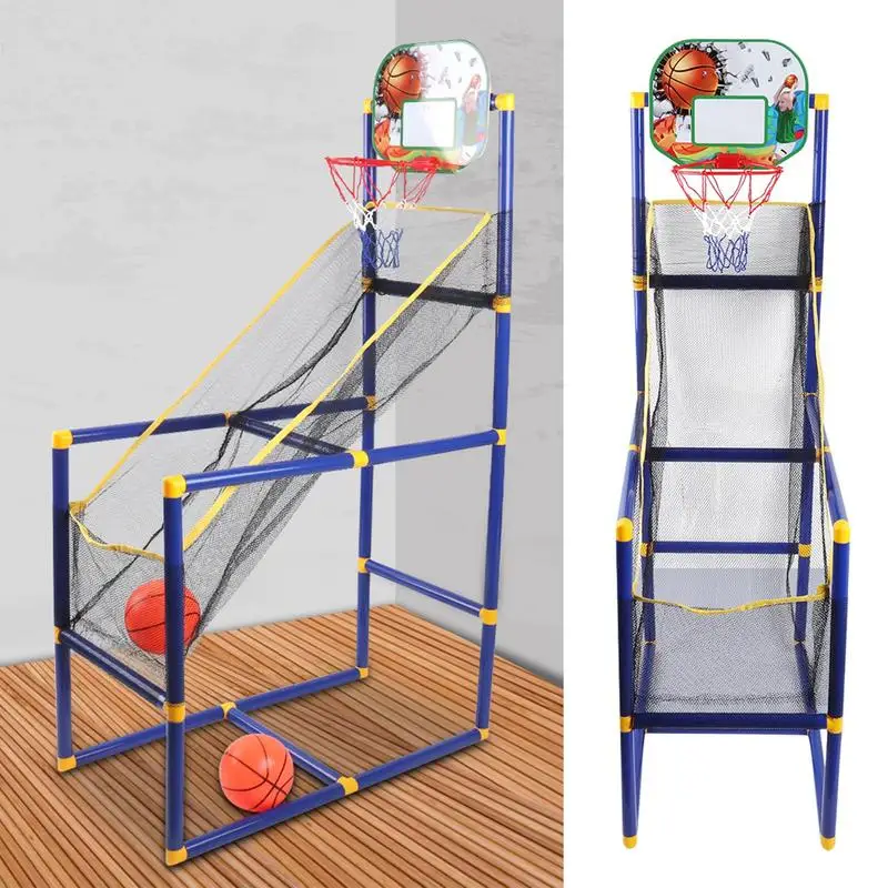 Sports-Game-Set-Indoor-Outdoor-Basketball-Stand-Net-Hoop-Backboard-Pump ...