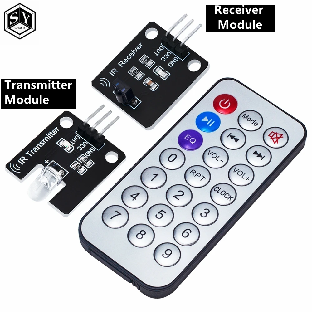 1Set-IR-Infrarot-Sender-Modul-Ir-Digitale-38khz-Infrarot-Empf-nger-Sensor-Modul-Mit ...