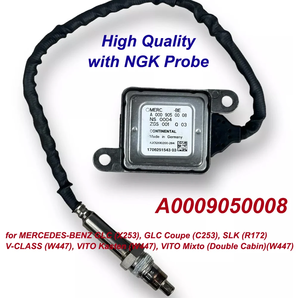 A0009050008 N-GK Probe Nitrogen Oxygen NOx Sensor 0009050008 5WK96681D ...