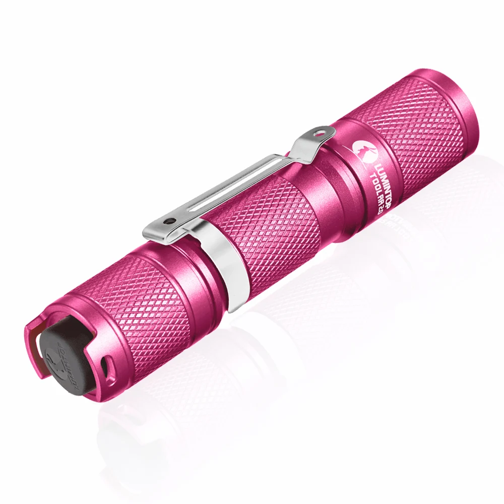Edc Powerful Led Flashlight Waterproof Pink Outdoor Lighting High Power Camping Torch 14500 aa Light 650 Lumens Tool Aa Flashlights Torches AliExpress