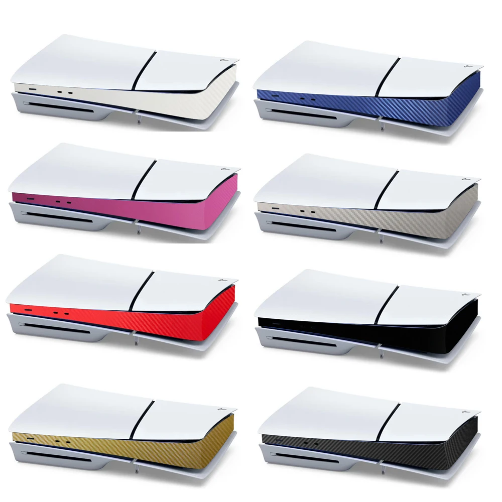 Sony-PS5-ince-konsol-i-in-karbon-Fiber-cilt-kapak-Sticker-ana-merkezi ...