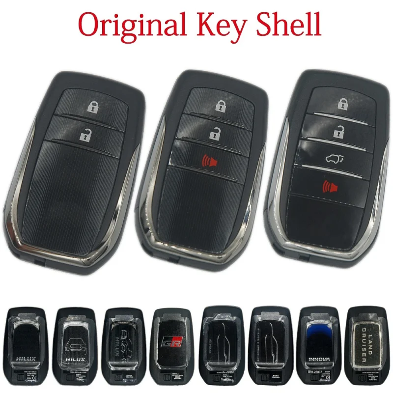 Baojiangdd Card Remote Car Key Shell Fob Fit For Original Hilux Inova ...