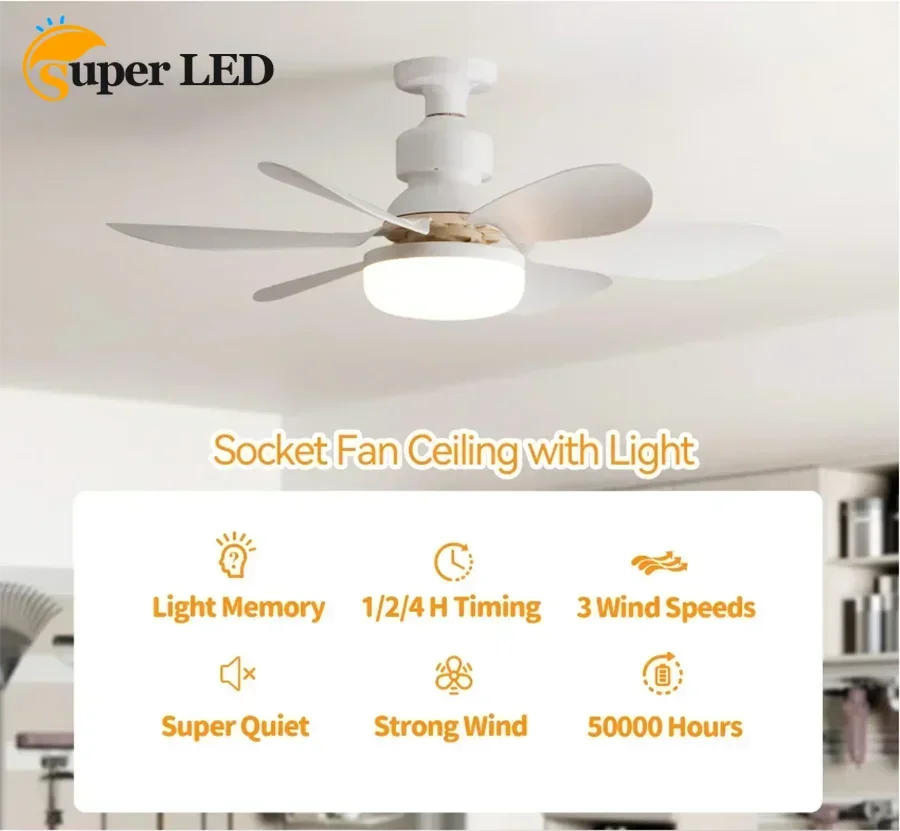 30W-40W-E27-LED-Ceiling-Fan-Light-Three-Color-Dimming-Detachable-Fan ...