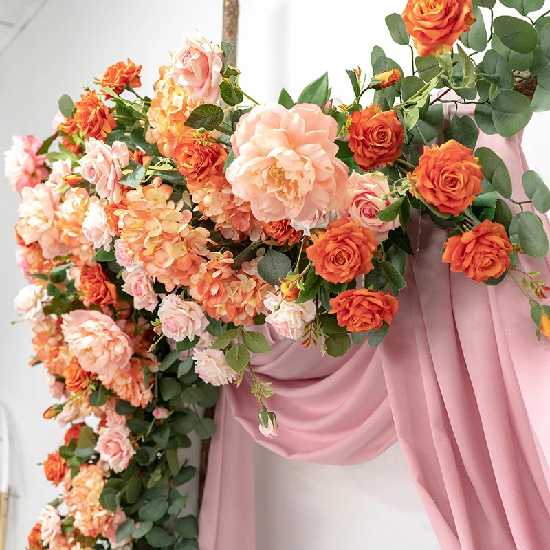 Coral Colored Flowers Wedding