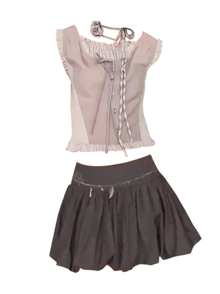 Summer-Tide-Korean-Fashion-Women-Ballet-Core-Y2k-Outfits-2-Piece-Set ...