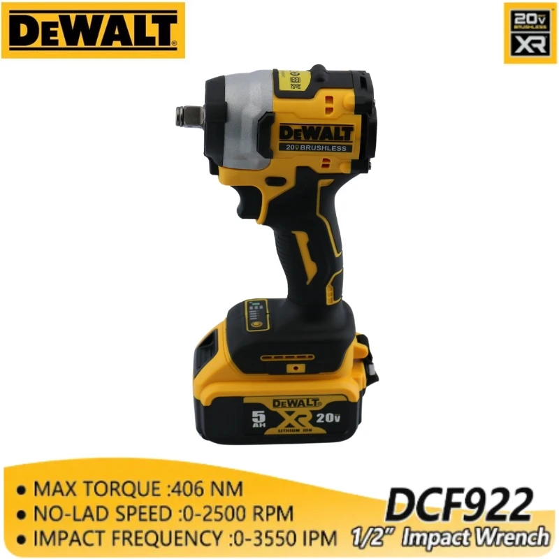Dewalt-DCF922-Wireless-Impact-Wrench-Rechargeable-High-Torque-205Nm ...