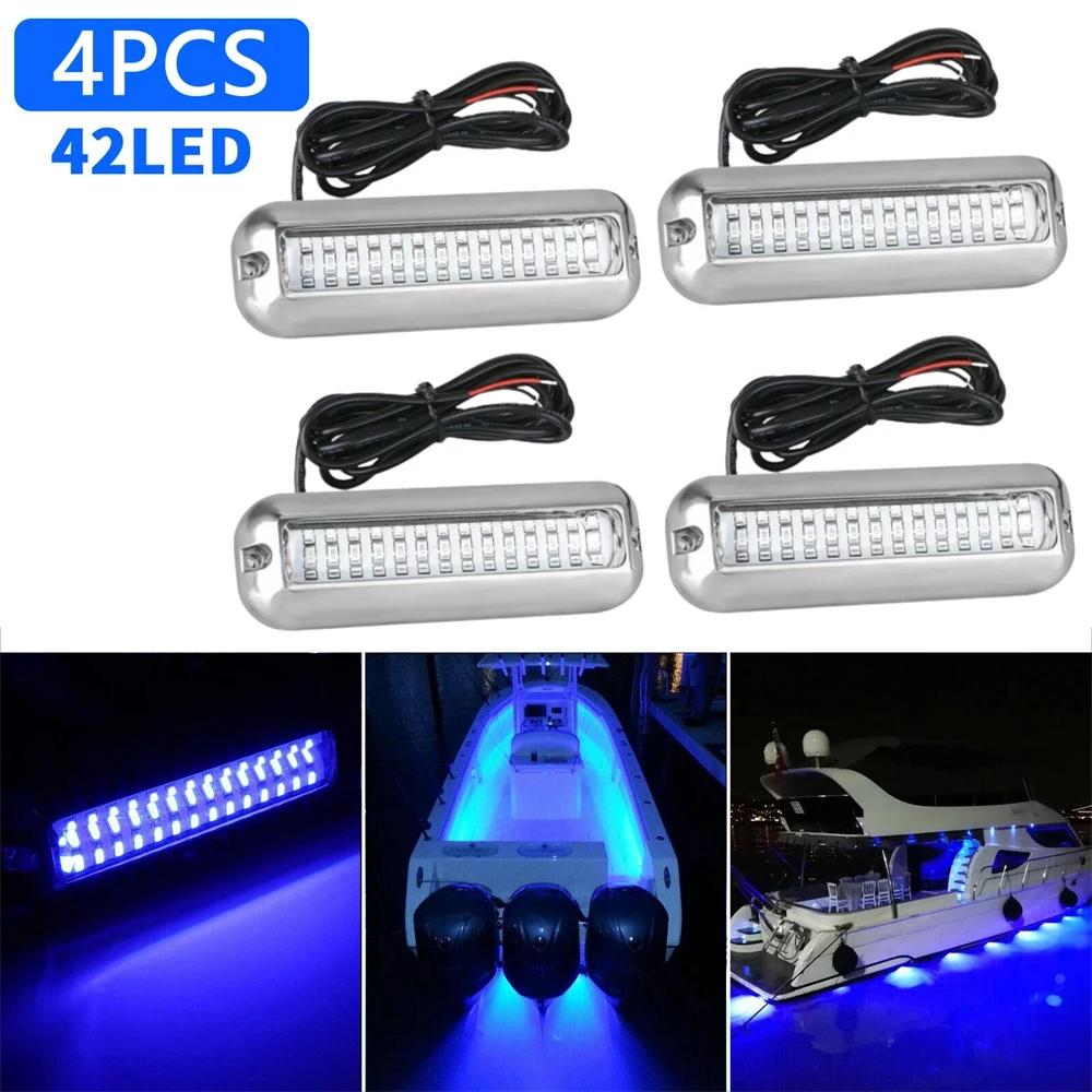Underwater-Boat-Speedboat-Lights-42-LED-Ilumina-o-de-Navega-o-Marine ...