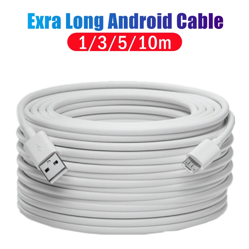 5m/10m Micro Usb Cable For Power Supply Web Camera Remote Wiring ...