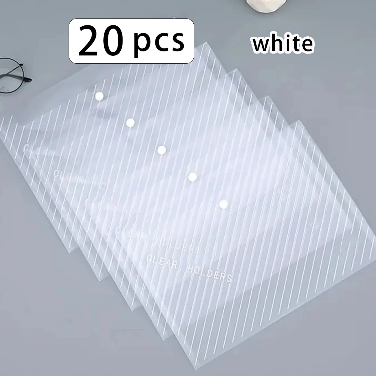 10Pcs-Lot-Document-Bag-Snap-stitch-Type-Transparent-A4-Folder-Kumon ...