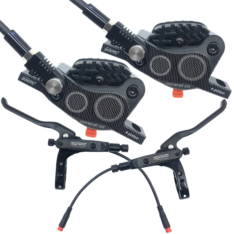 Electric-Bike-Power-off-Hydraulic-Disc-Brake-4-Pistons-Brake-Caliper ...