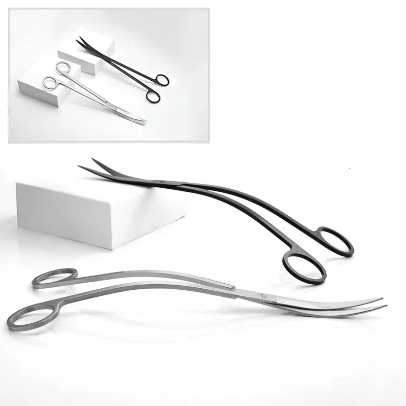 Aquatic Aquarium Clipper Scissor Curve Wave Grass Tool Stainless Steel ...