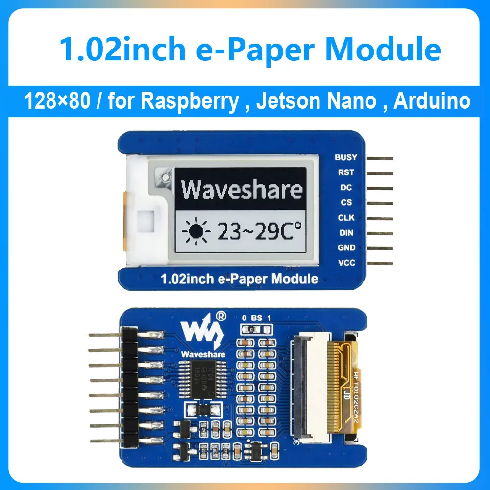 Raspberry-Pi-1-02inch-e-Paper-E-Ink-Black-and-white-Display-screen ...