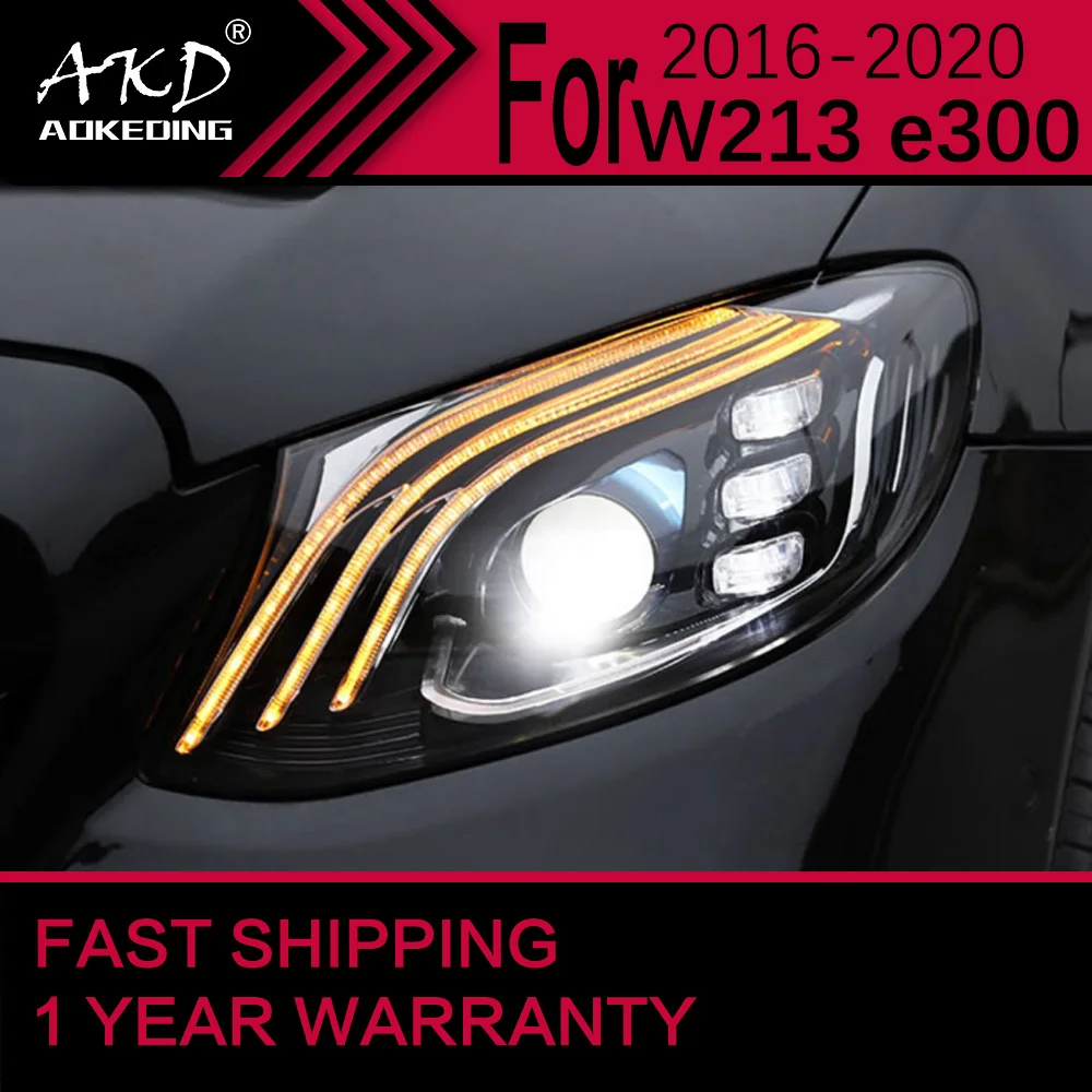 Car Lights for BENZ W213 LED Headlight 2016 2021 E200 E260 E300 Head ...