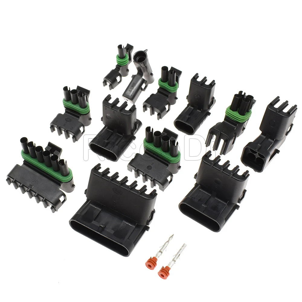 1-20Sets 1-6Pin Way Delphi 2.5 mm Series Car Auto Electronic Wire ...